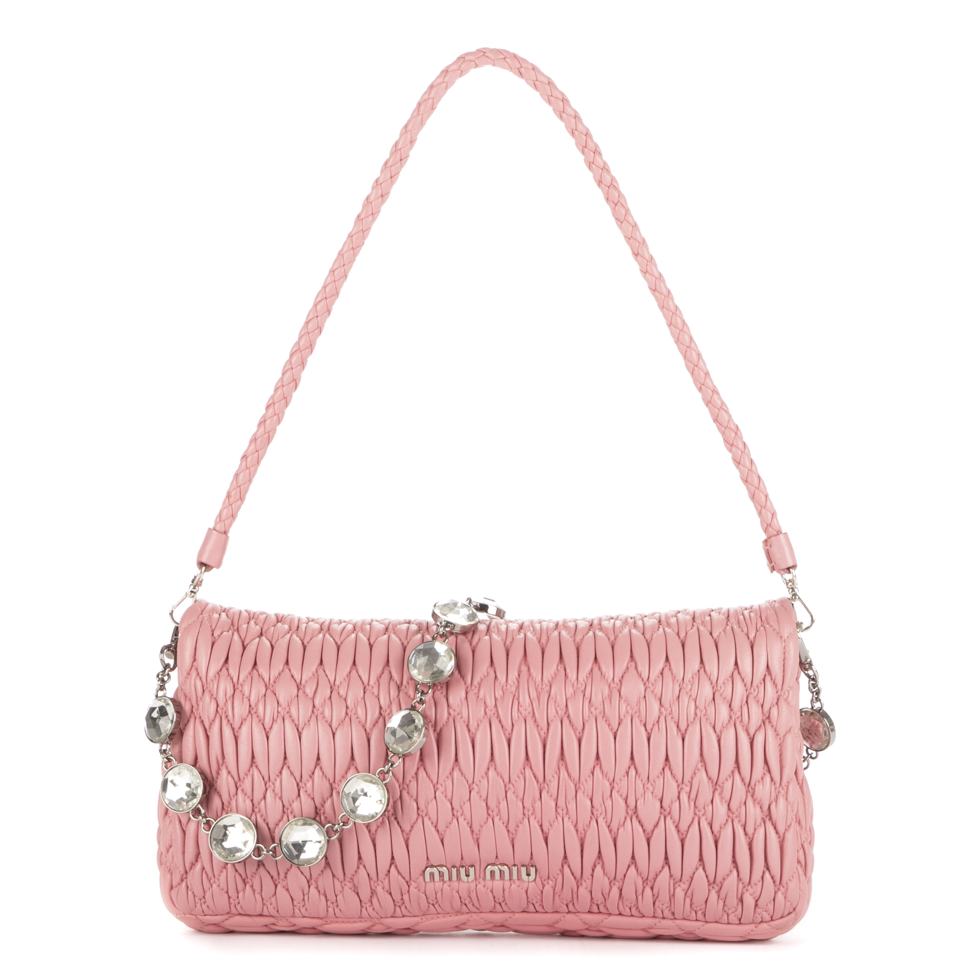 Iconic Crystal Cloqué Bag Medium - BrandCo Paris