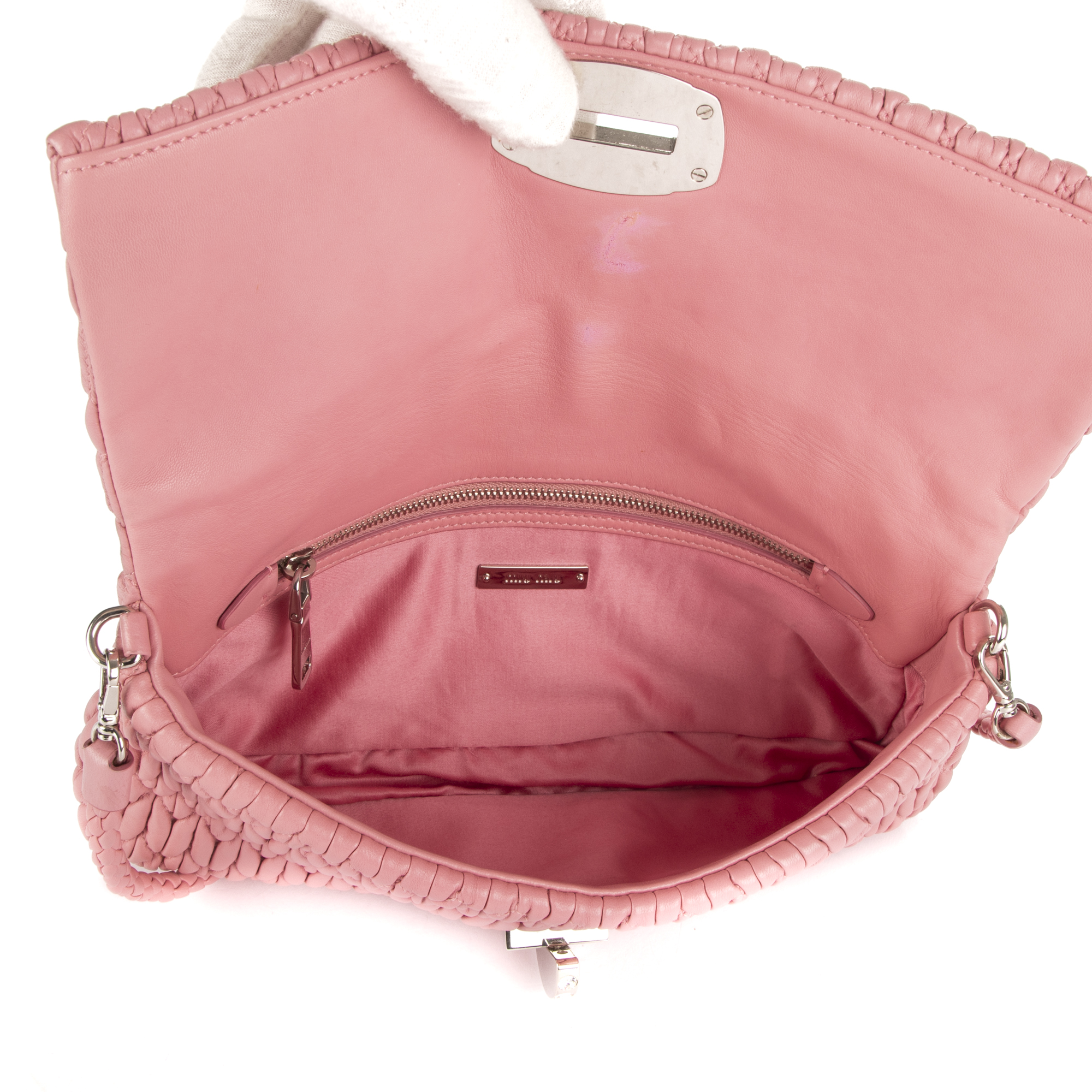Iconic Crystal Cloqué Bag Medium - BrandCo Paris